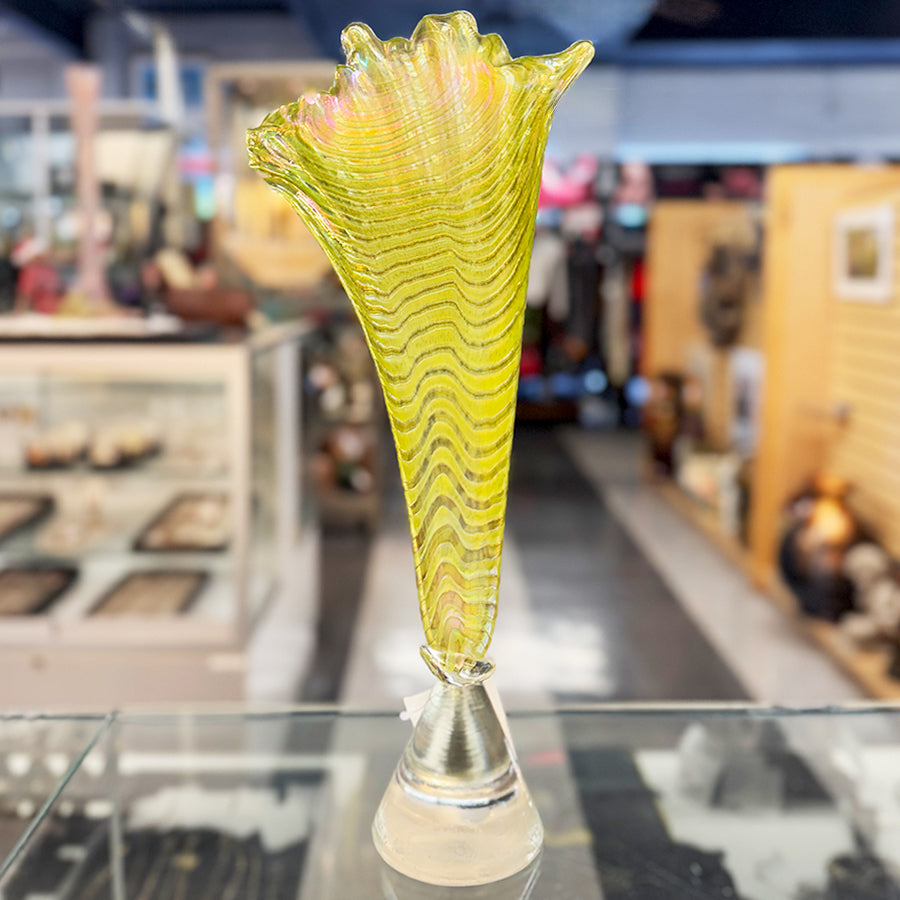 Green Iridescent Sea Fan Sculpture Igor Muller – The Exchange